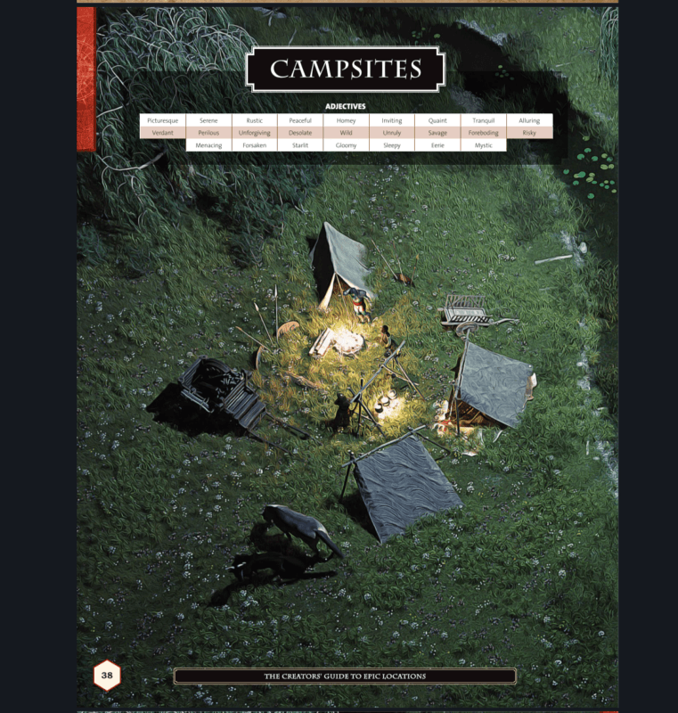 The Creators Guide to Epic Locations: Nature - Hardcover - How to be a Great Game Master - How to DM